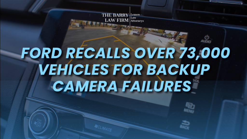 Ford Recalls Over 73,000 Vehicles for Backup Camera Failures – No Fix ...