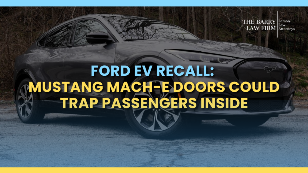 Ford EV Recall: Mustang Mach-E Doors Could Trap Passengers Inside - The ...